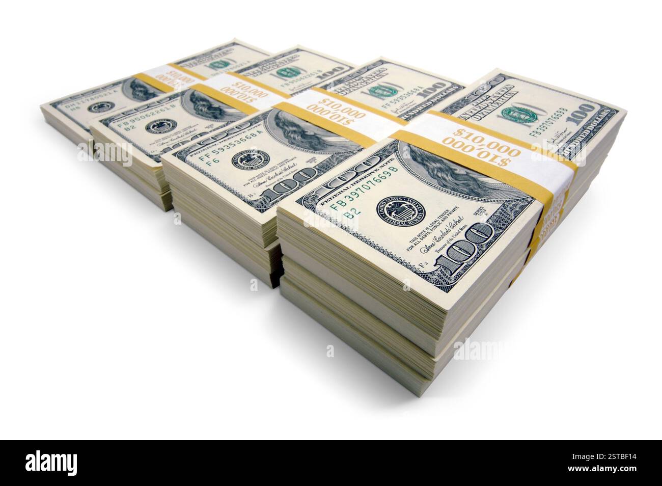 Closeup one hundred us Cut Out Stock Images & Pictures - Alamy