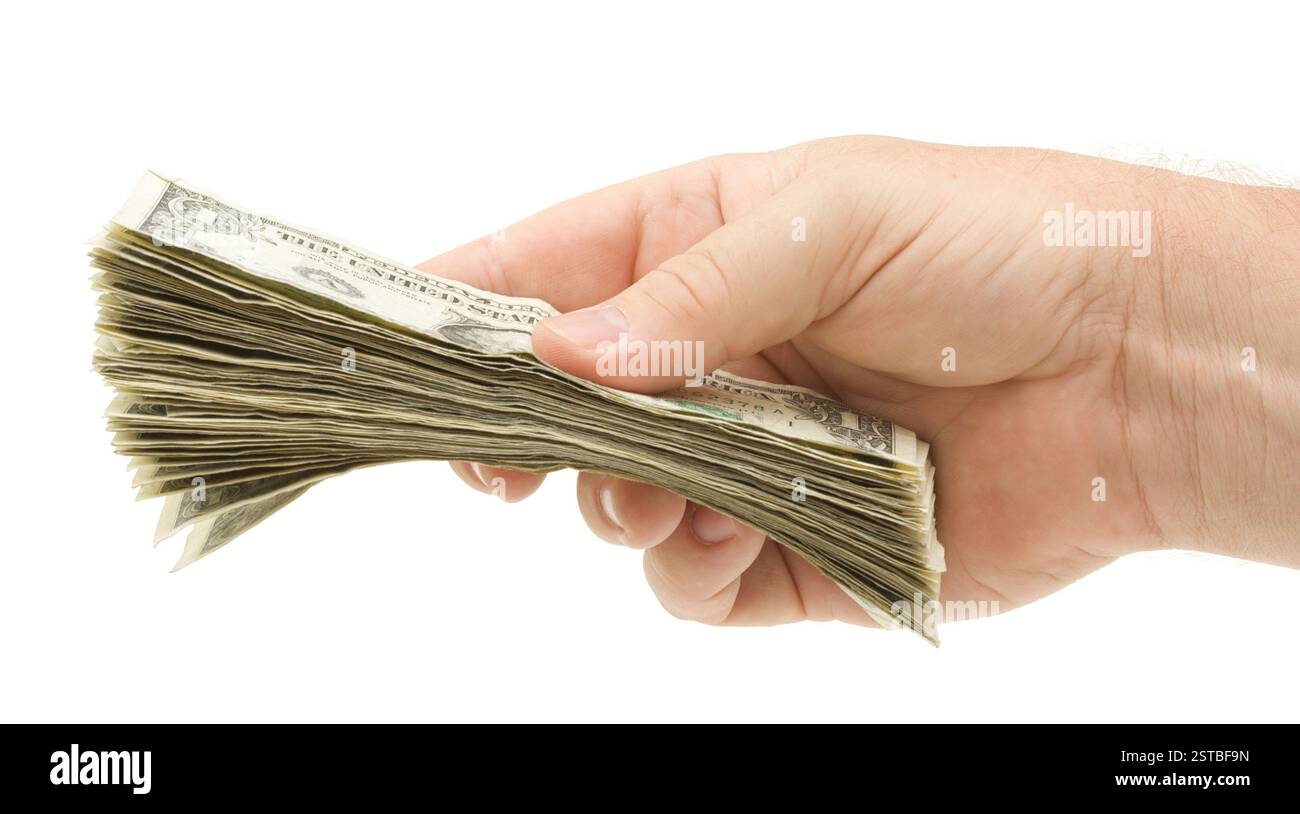Handing Over Money Stock Photo - Alamy