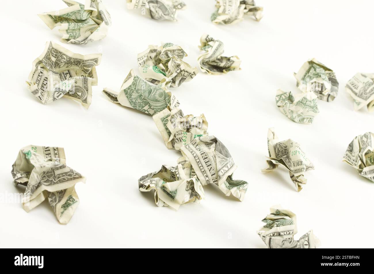 Crumpled money coins isolated hi-res stock photography and images - Alamy