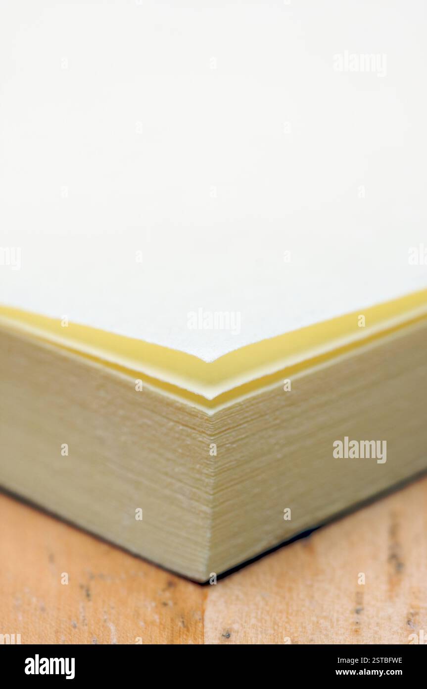 Post It Note Pad Abstract Macro with Narrow Depth of Field Stock Photo ...