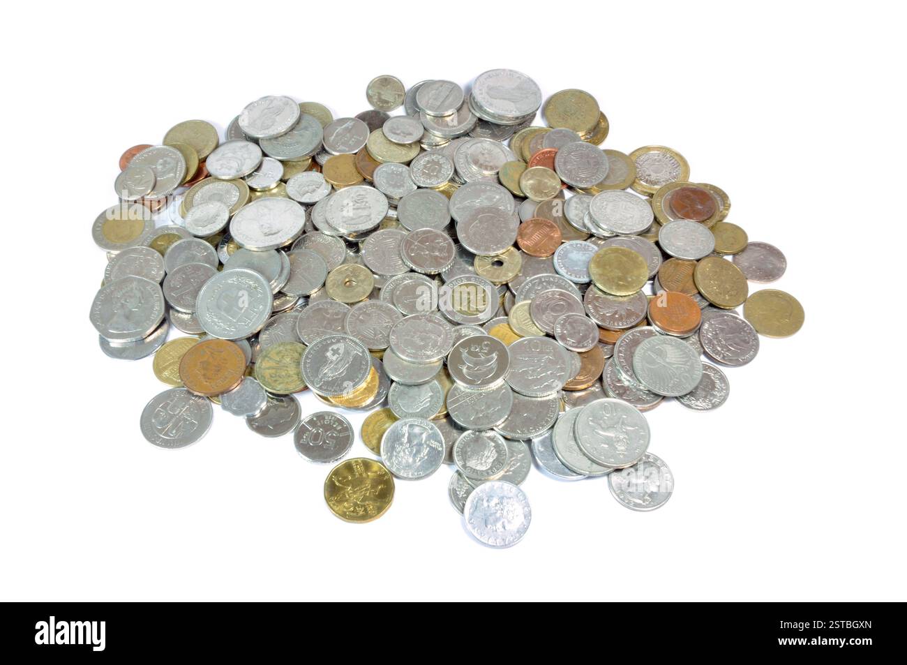 Coins from around world hi-res stock photography and images - Alamy