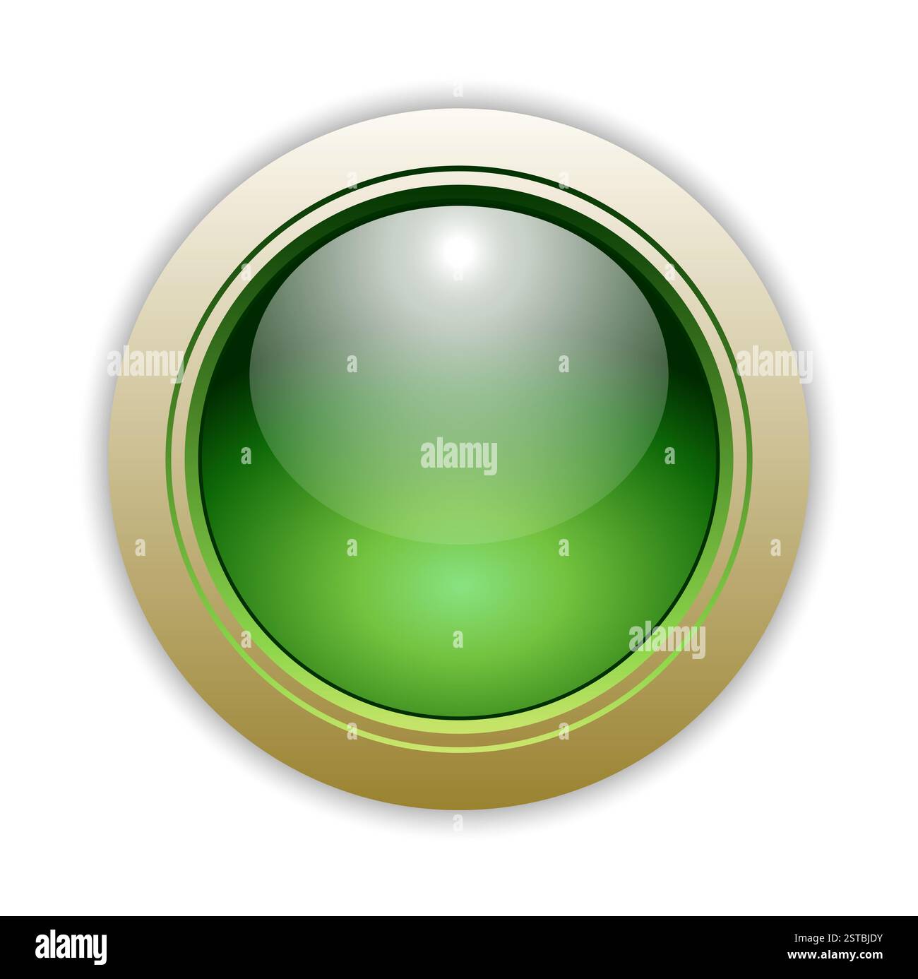 Green Vector Button Illustration Stock Photo - Alamy