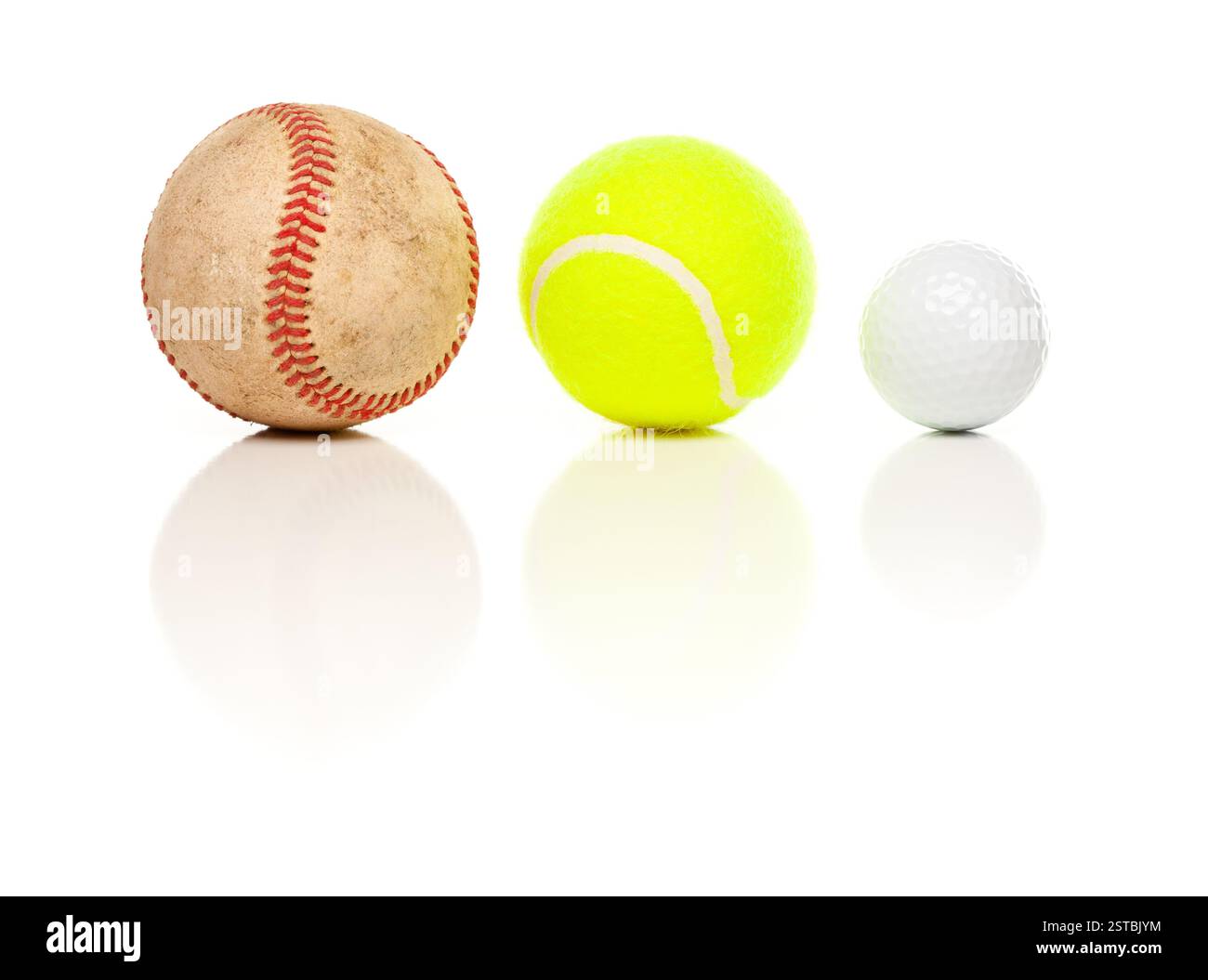 Tennis ball over white hi-res stock photography and images - Alamy