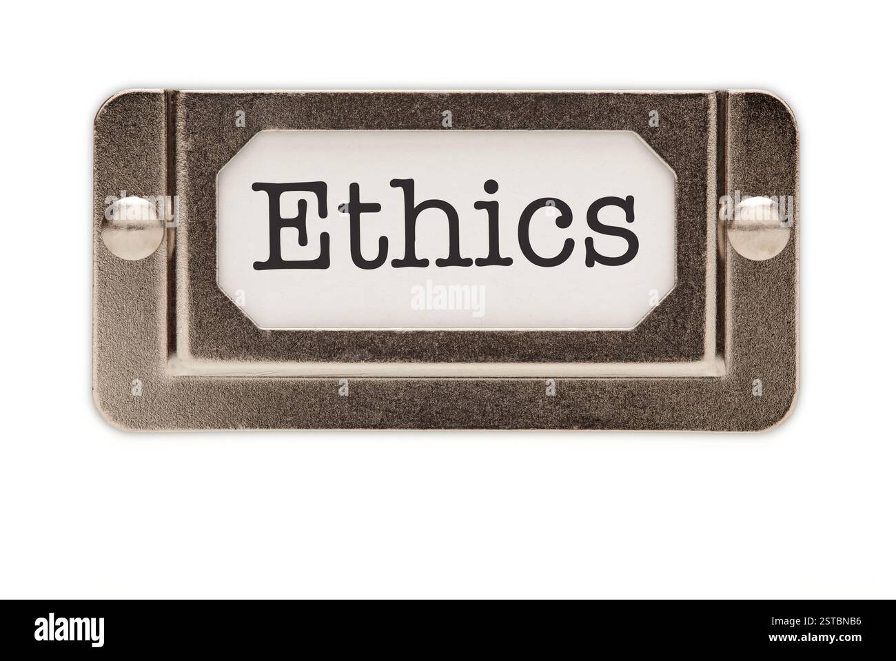 Ethics File Drawer Label Stock Photo - Alamy