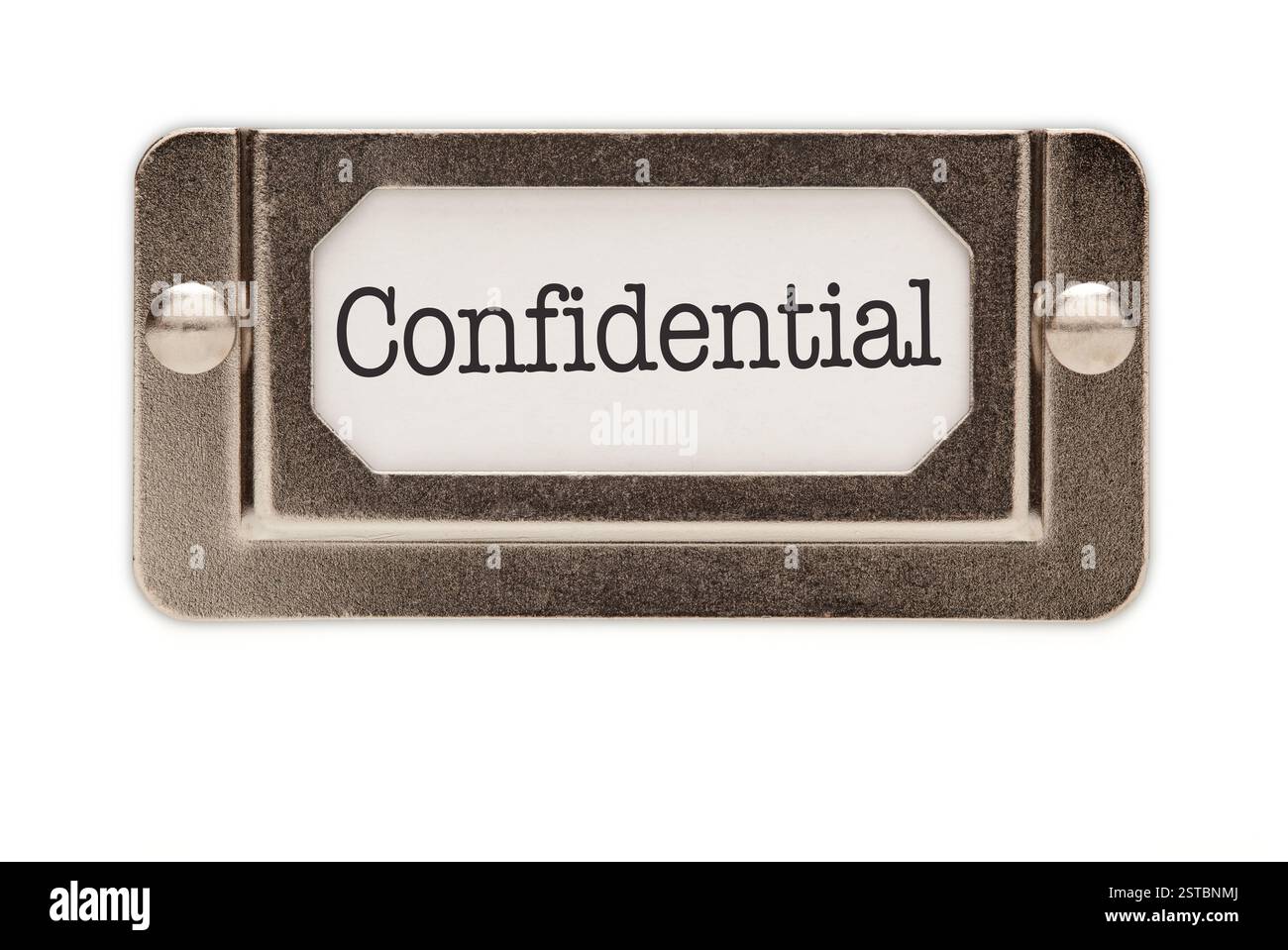 Confidential File Drawer Label Stock Photo - Alamy