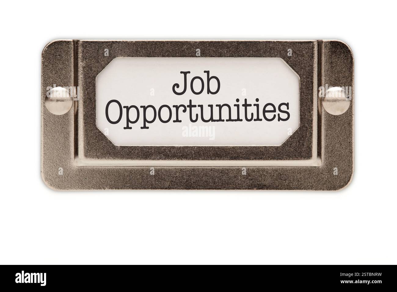 Job Opportunities File Drawer Label Stock Photo - Alamy