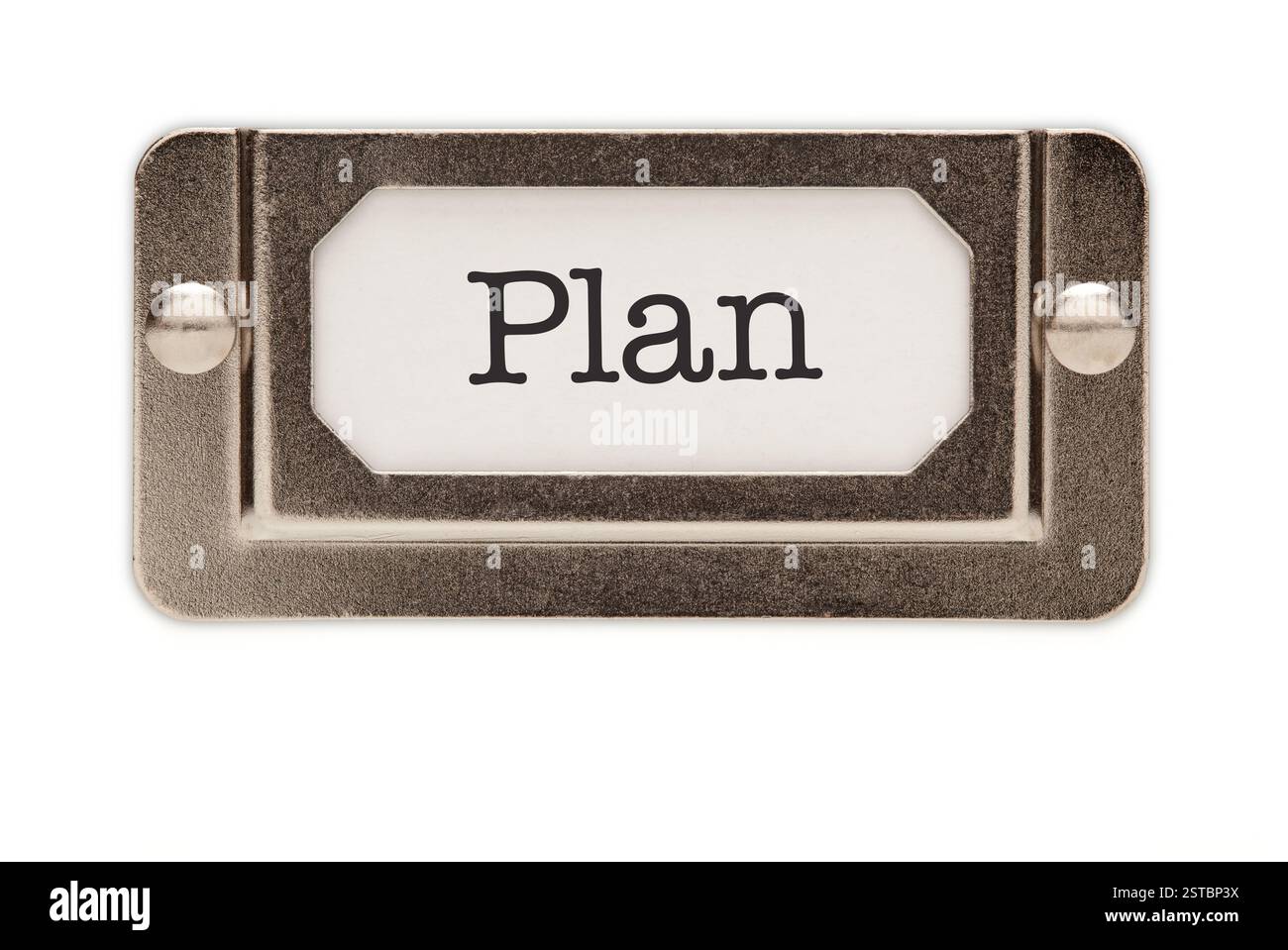 Plan File Drawer Label Stock Photo - Alamy