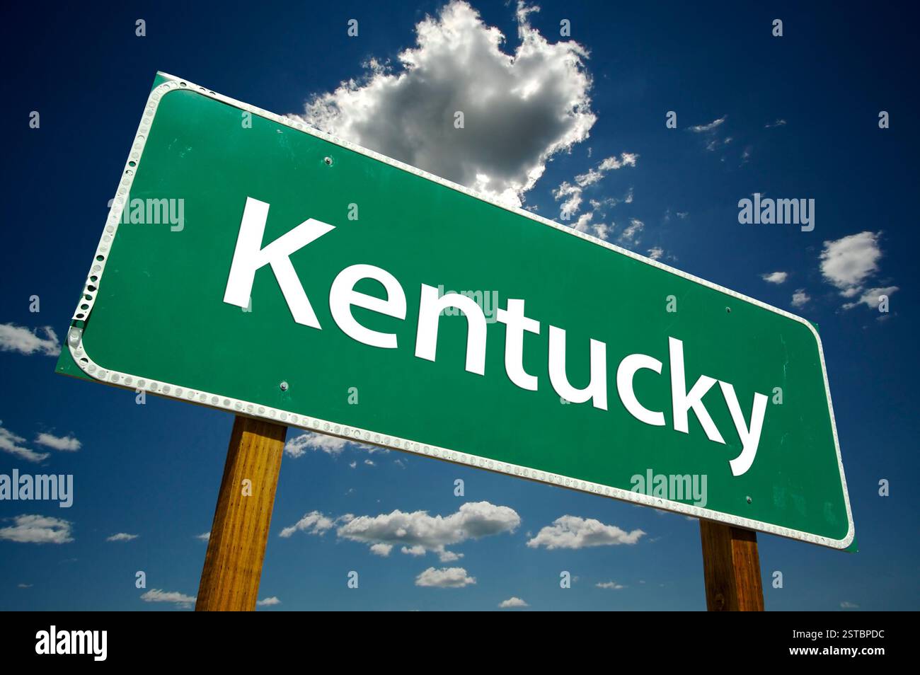 Kentucky Road Sign Stock Photo - Alamy