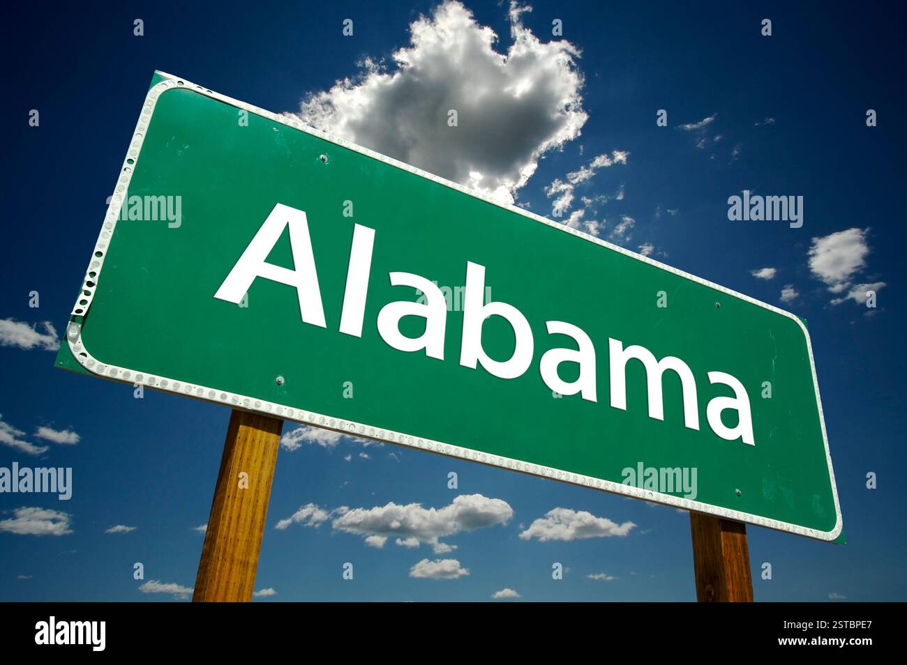 Alabama Road Sign Stock Photo - Alamy