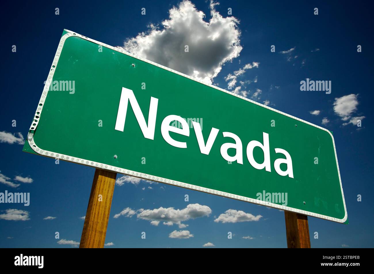 Nevada Road Sign Stock Photo - Alamy