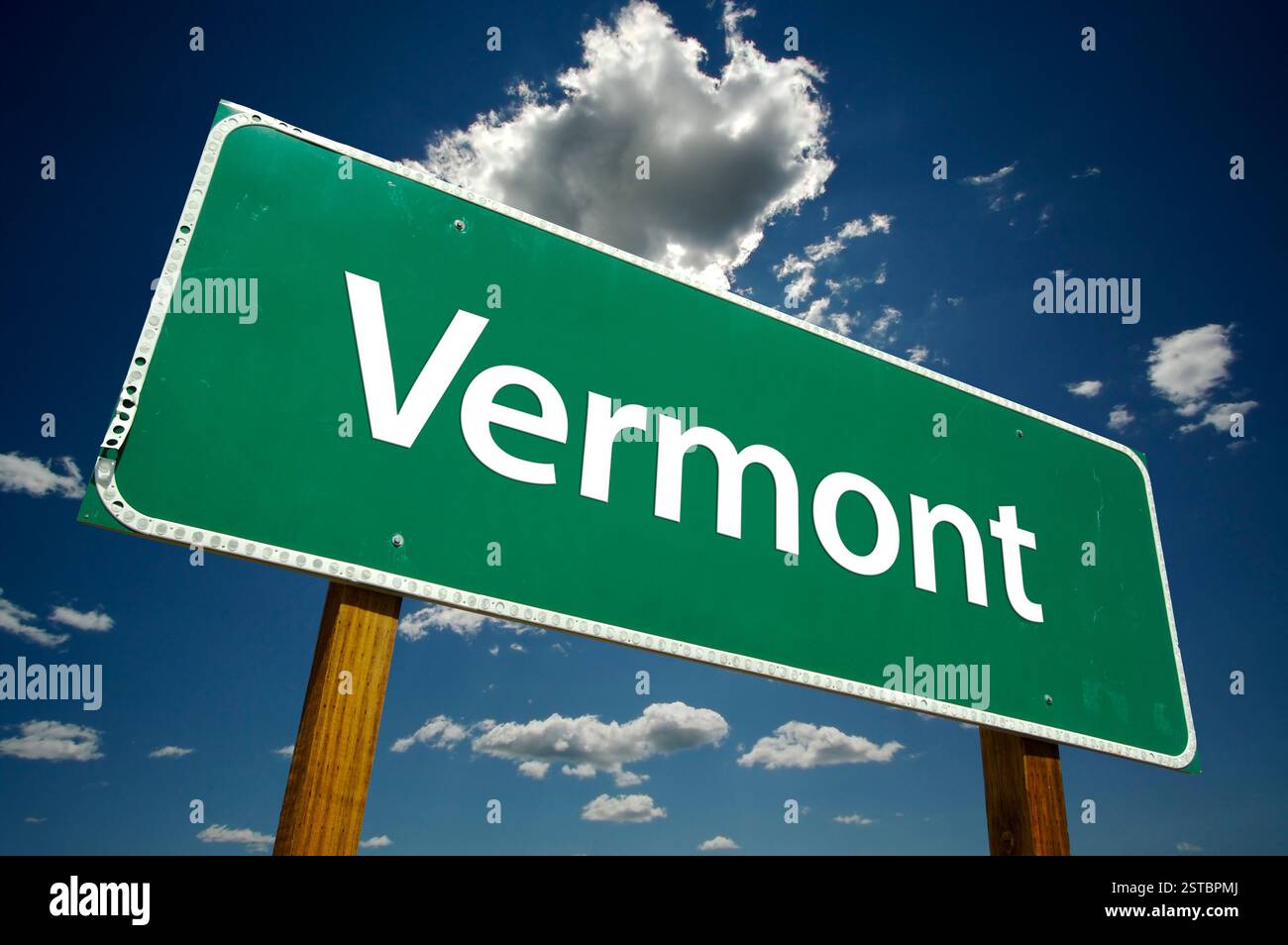 Vermont Road Sign Stock Photo - Alamy