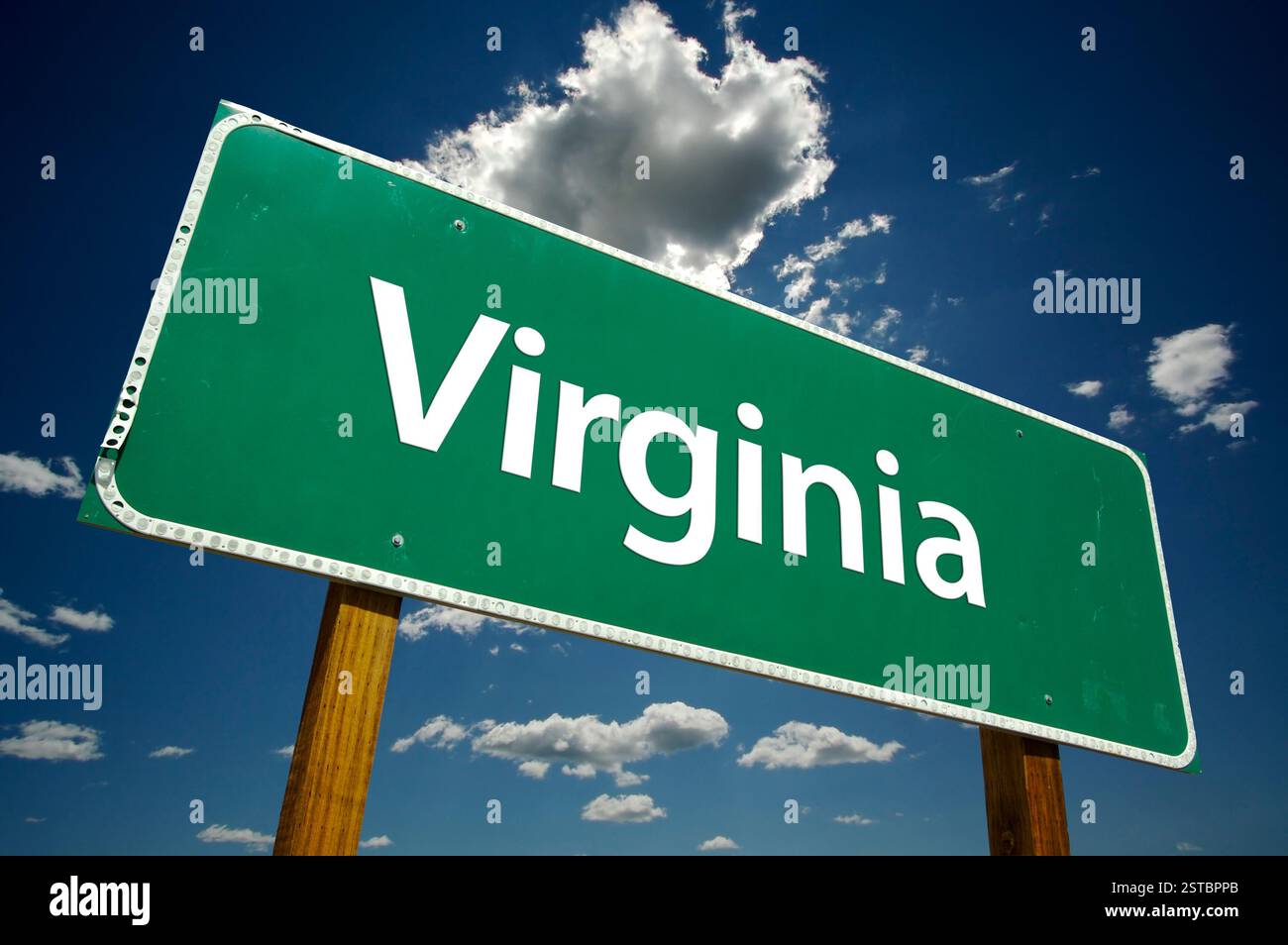 Virginia Road Sign Stock Photo - Alamy