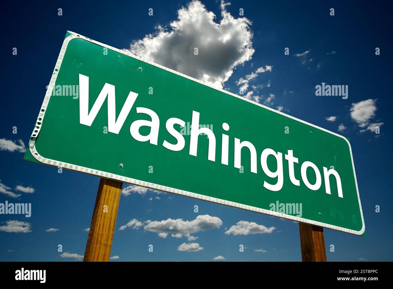 Washington Road Sign Stock Photo - Alamy