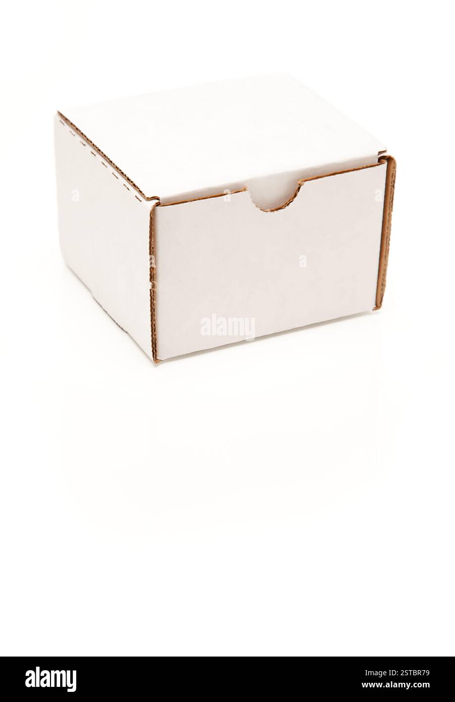 Blank White Cardboard Box Isolated Stock Photo - Alamy