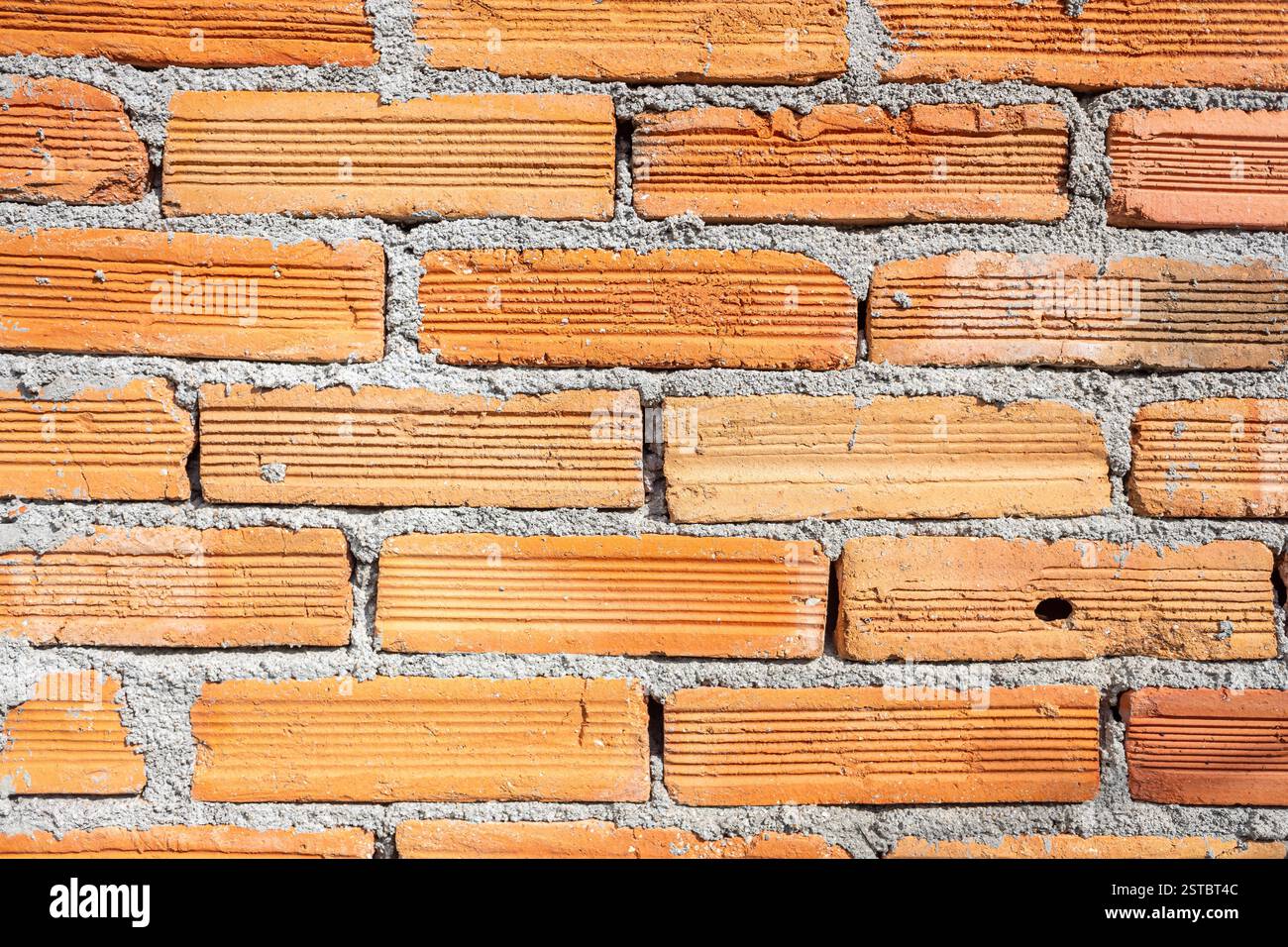 Antique weathered orange color brick wall for brickwork background ...