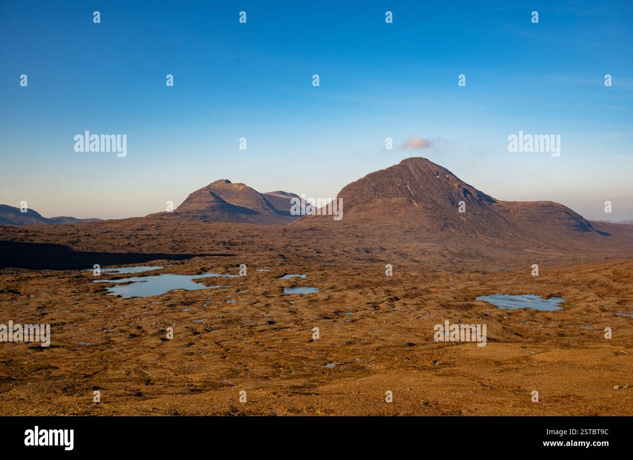 Beinn Alligin and Beinn Dearg over Loch a' Choire-Dhuibh, from the ...