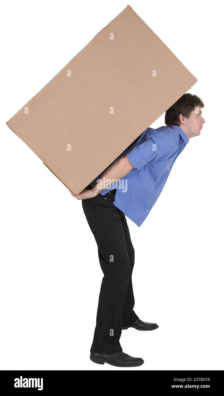 Holding package Cut Out Stock Images & Pictures - Alamy