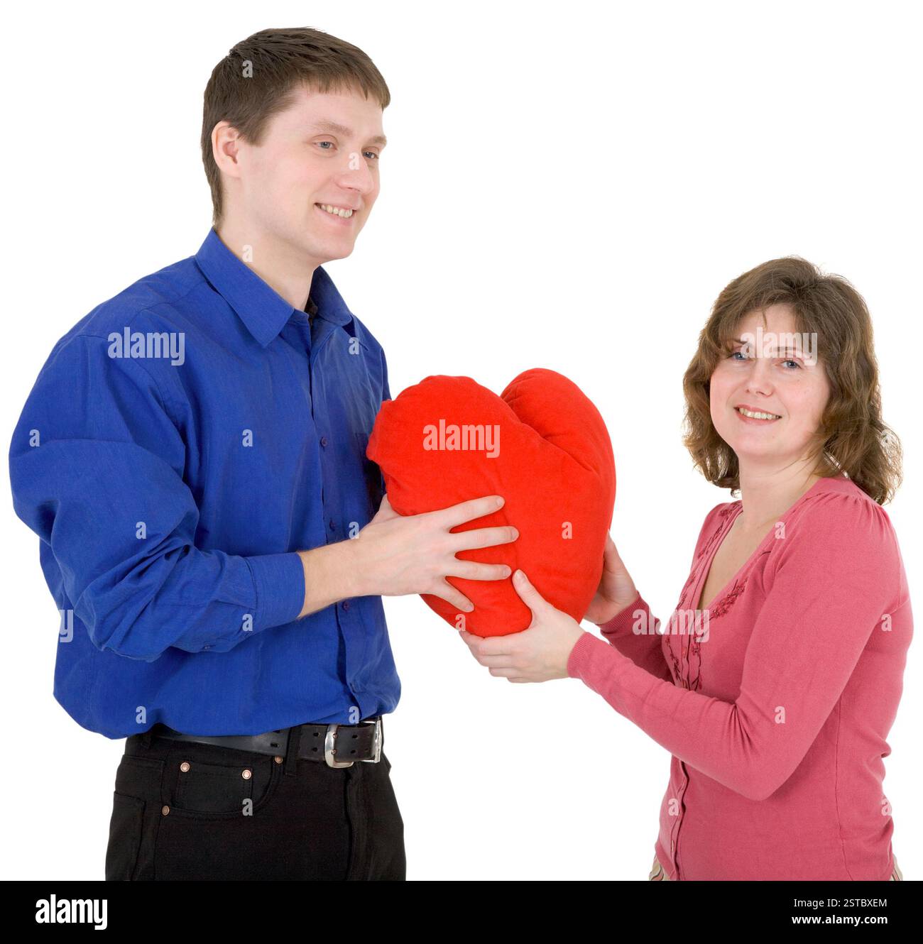 Woman red big plush hi-res stock photography and images - Alamy