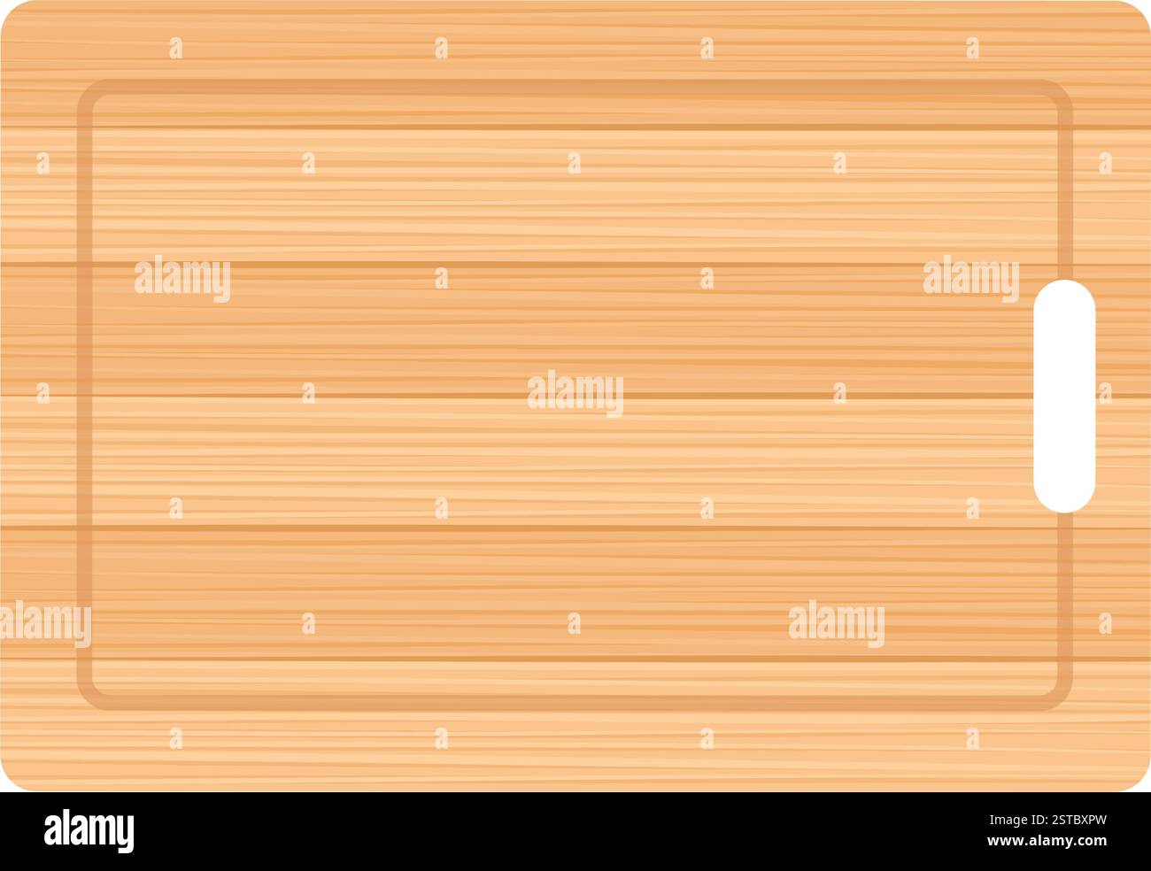 Clean bamboo wood chopping board isolated, kitchenware utensils Stock ...