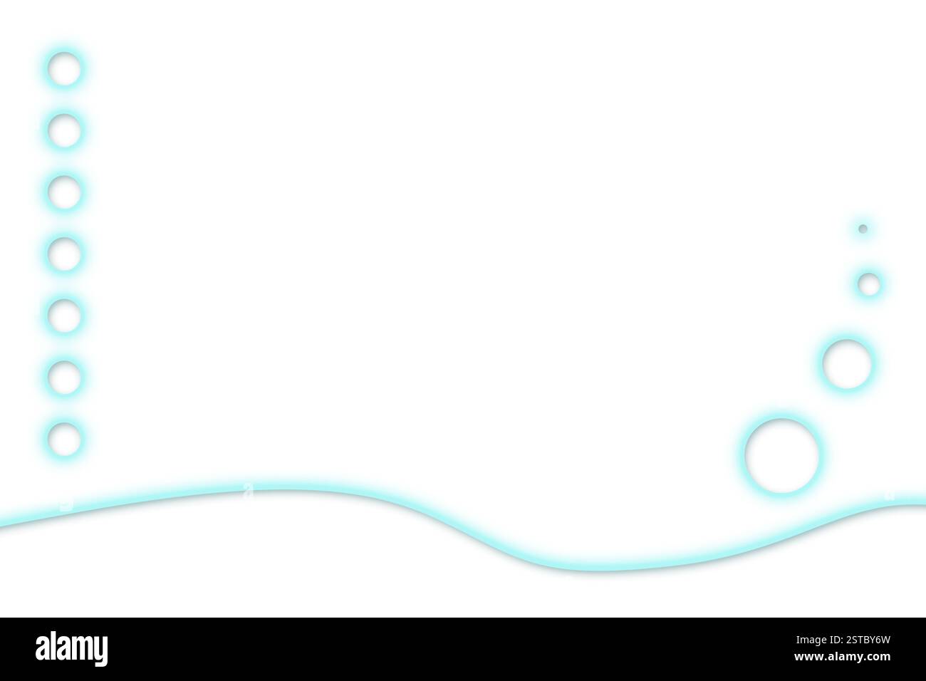 Abstract empty blue white Cut Out Stock Images & Pictures - Alamy