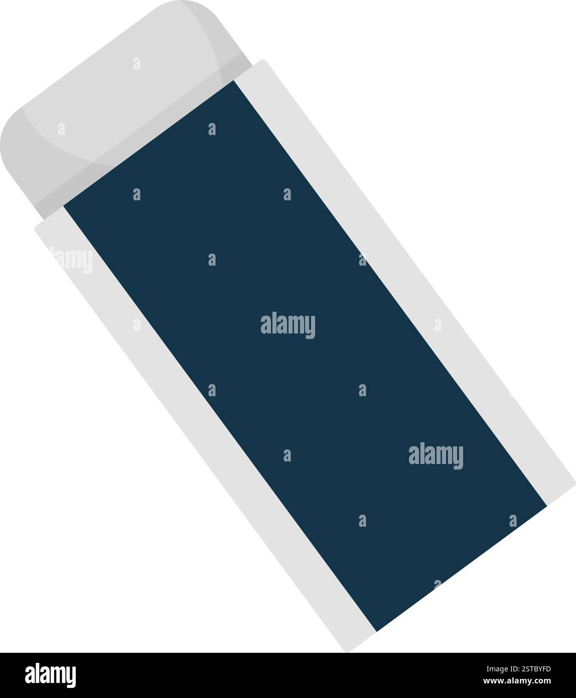 White rubber in blue packaging, art and school supplies concept ...