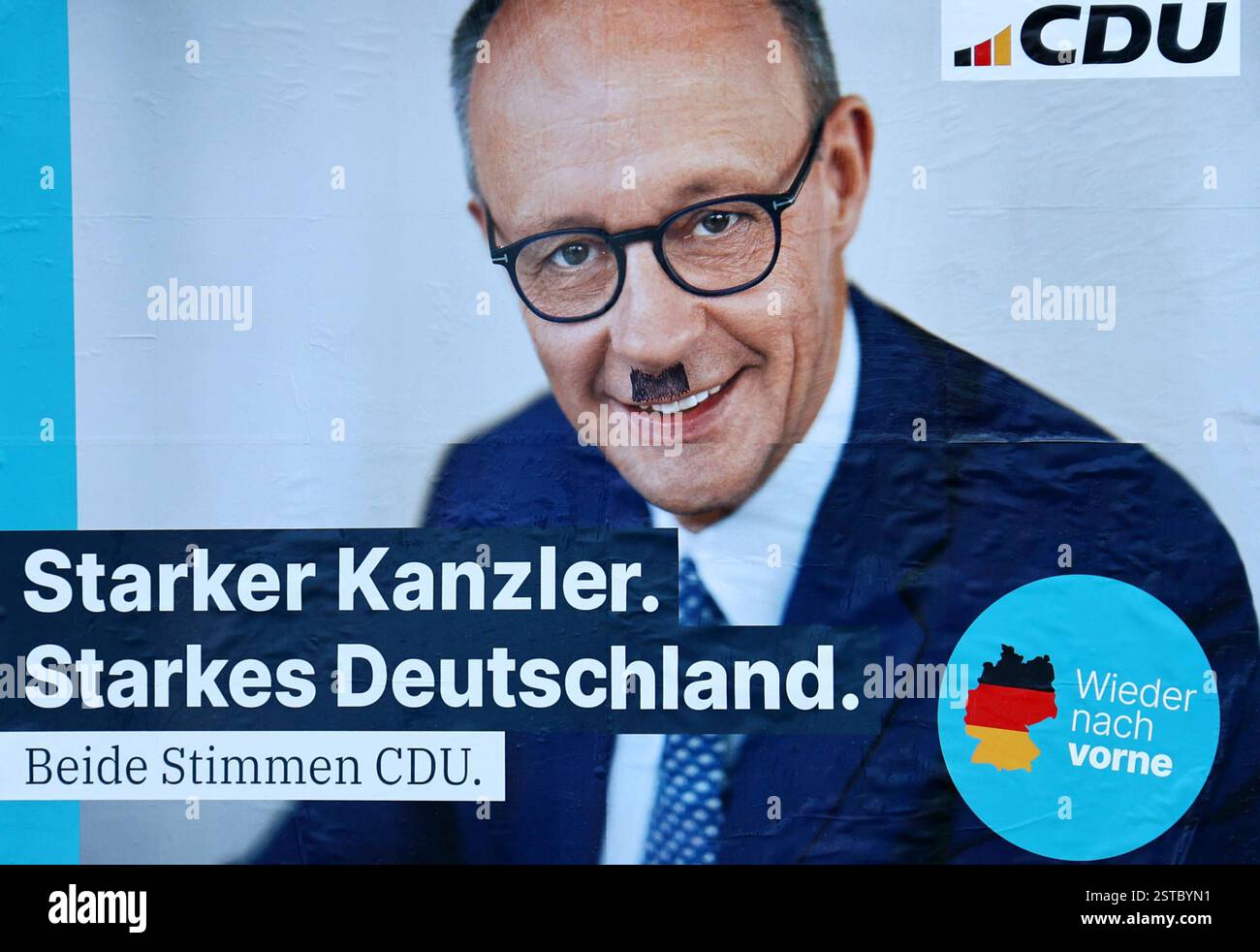 Wahlplakate 18.02.2025, Koelleda, Wahlplakate zur Bundestagswahl / Wahl ...