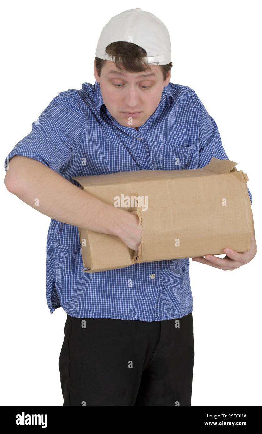 Man is thieved put into hand in box Stock Photo - Alamy