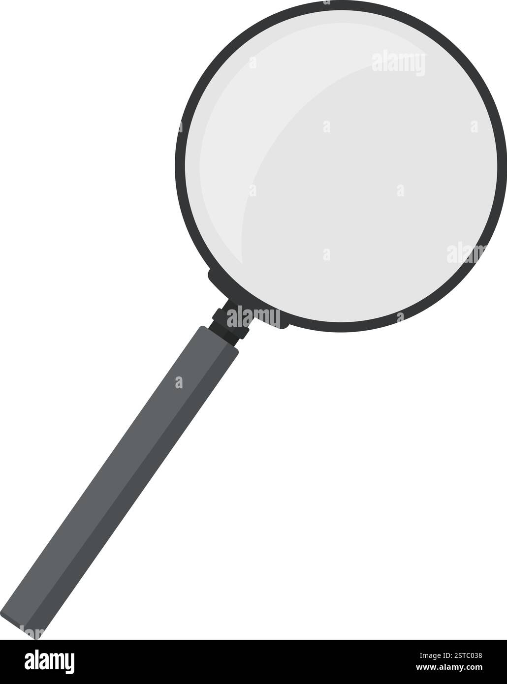 Magnifying glass isolated: research, science and analysis concept Stock ...
