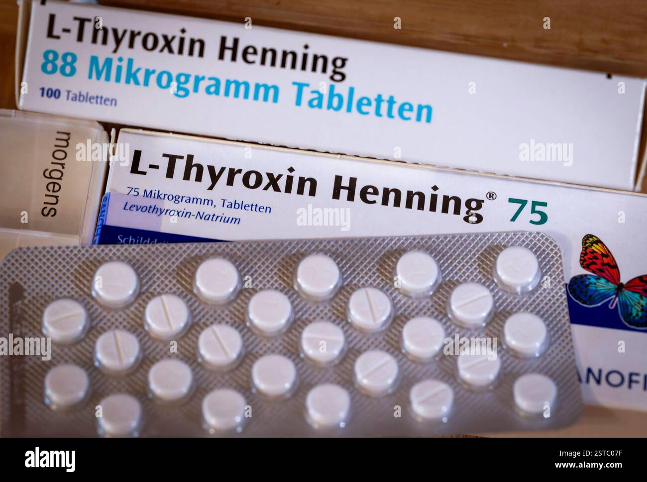 18.02.2025, Arzneimittel L-Tyroxin Henning, 88 und 75 Mikrogramm ...