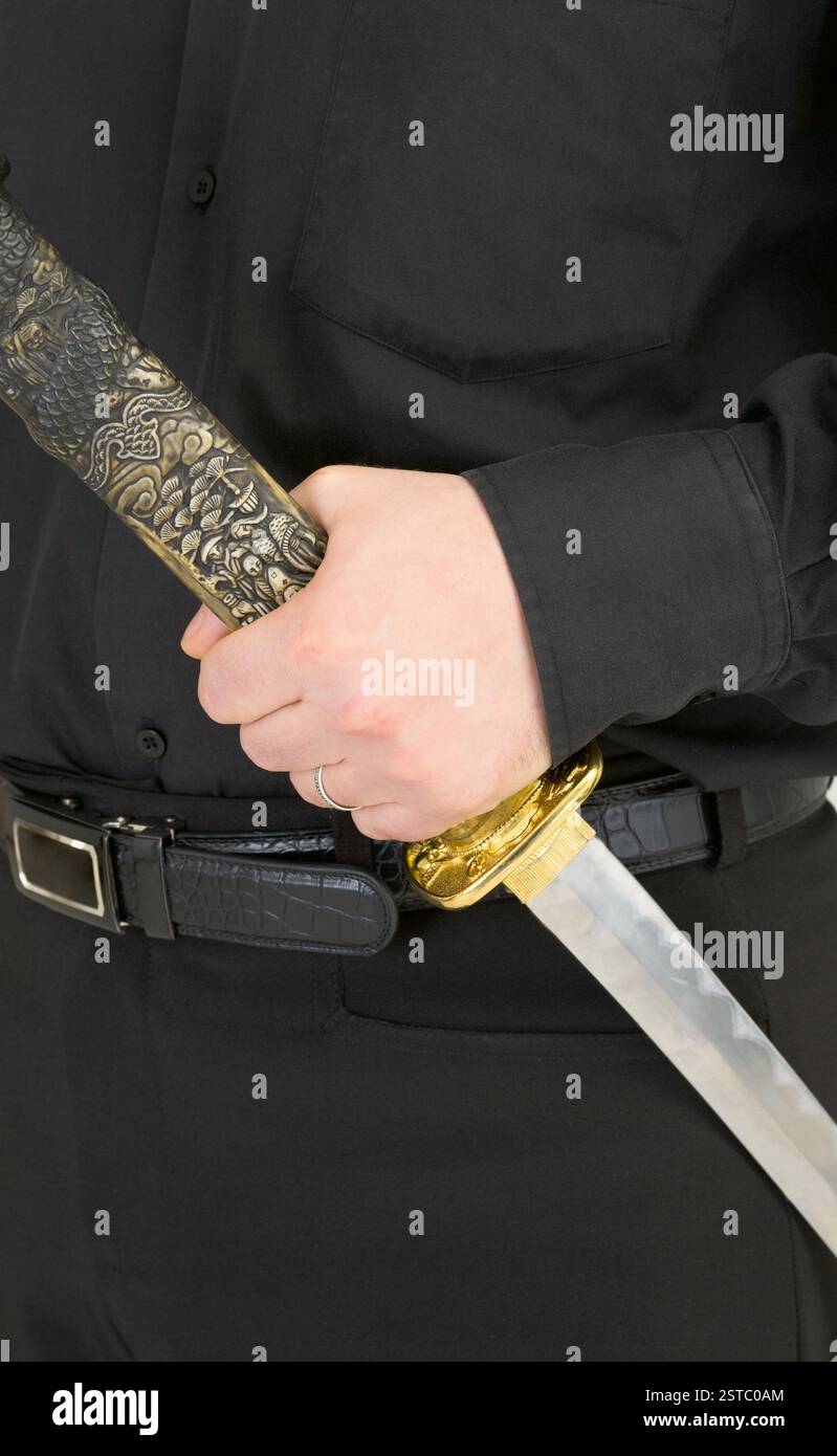 Hand with sword hi-res stock photography and images - Alamy