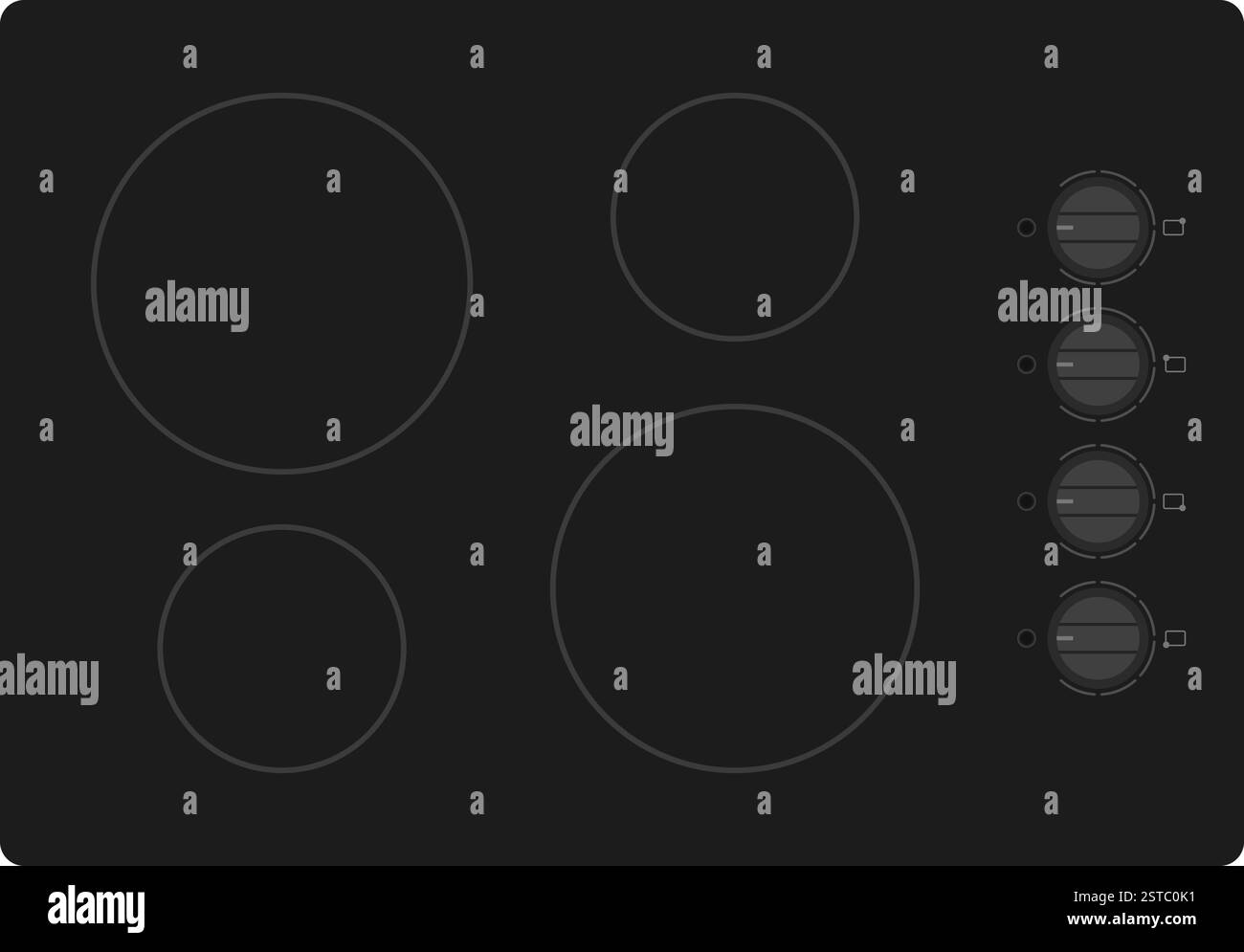 Kitchen worktop top view Black and White Stock Photos & Images - Alamy