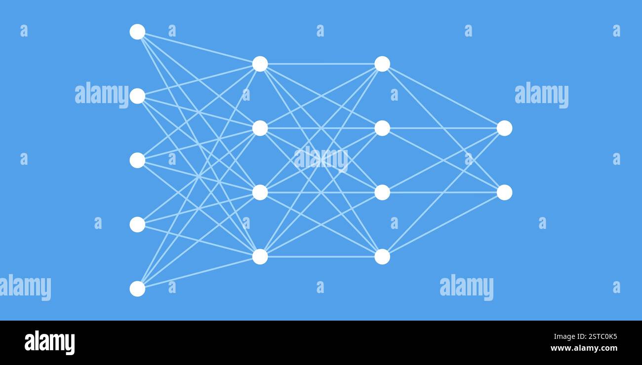 Learning process in a neural network: AI and deep learning concept ... Learning process in a neural network: AI and deep learning concept ...