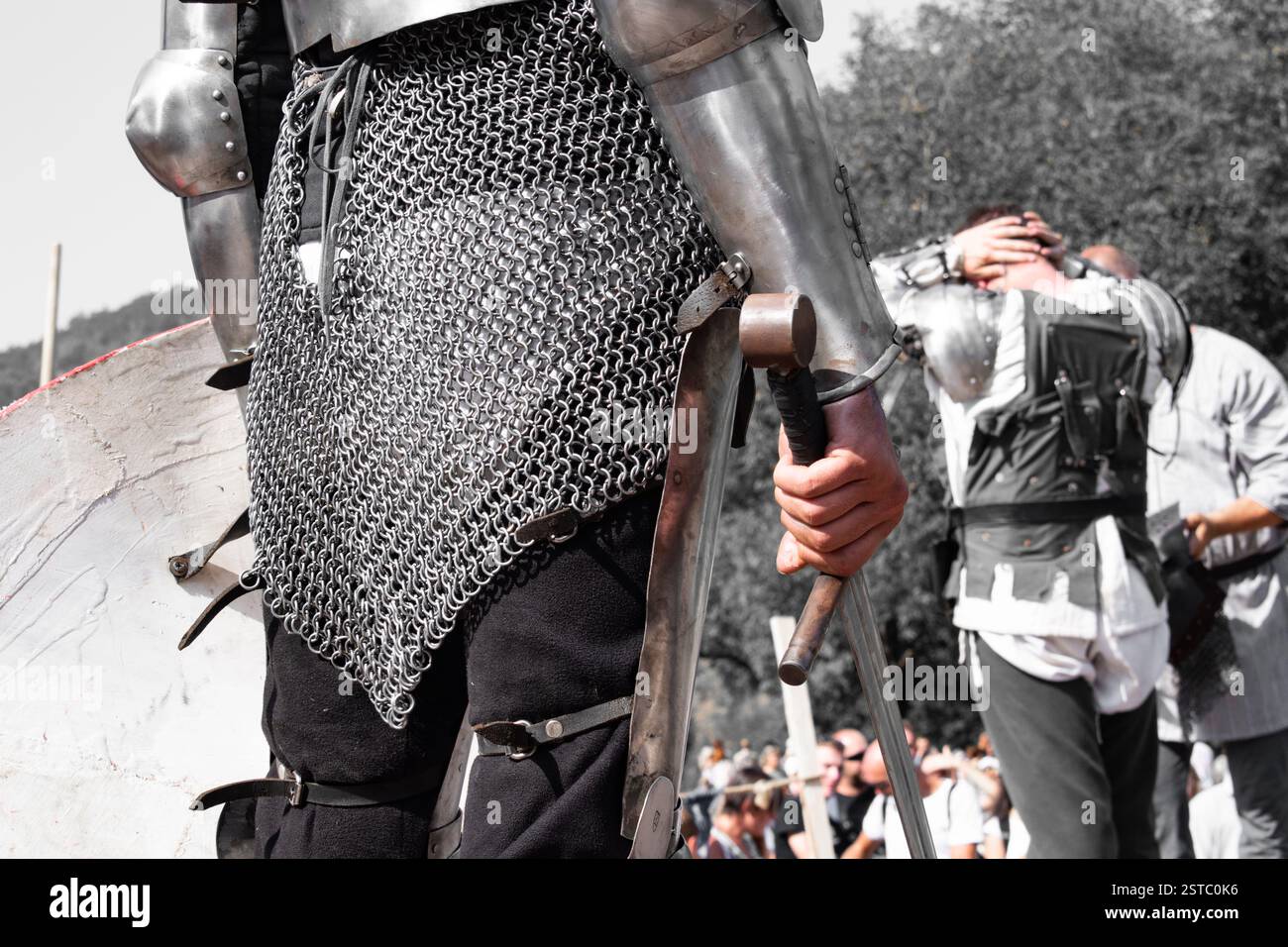 knight tournament. knights in battle. knightly games in Studenica ...