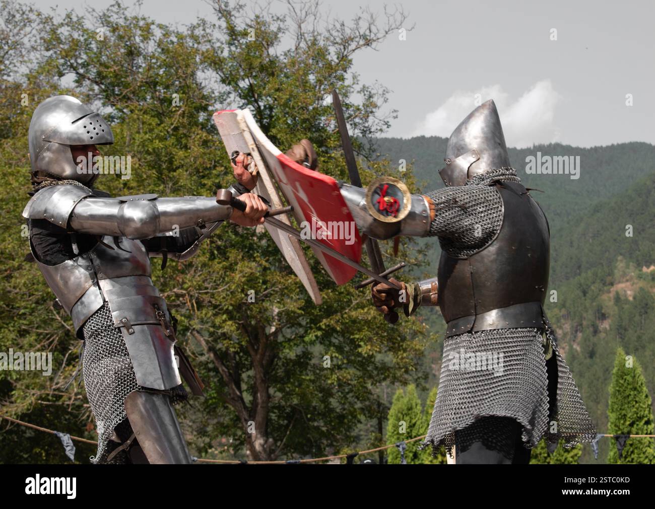 Medieval knights in battle hi-res stock photography and images - Alamy
