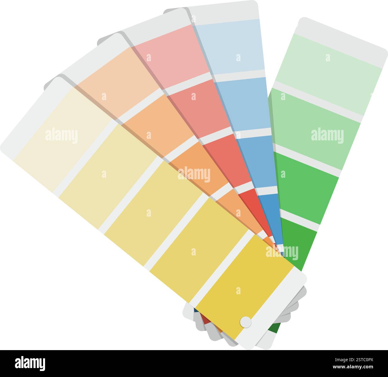 Color swatches palette guides for designers, color samples and shades ...