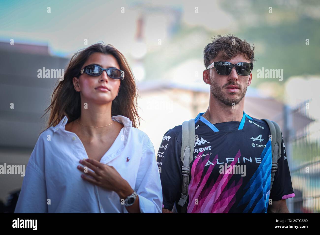 10 Pierre Gasly, (FRA) Alpine F1 Team, with his girlfriend Katerina ...