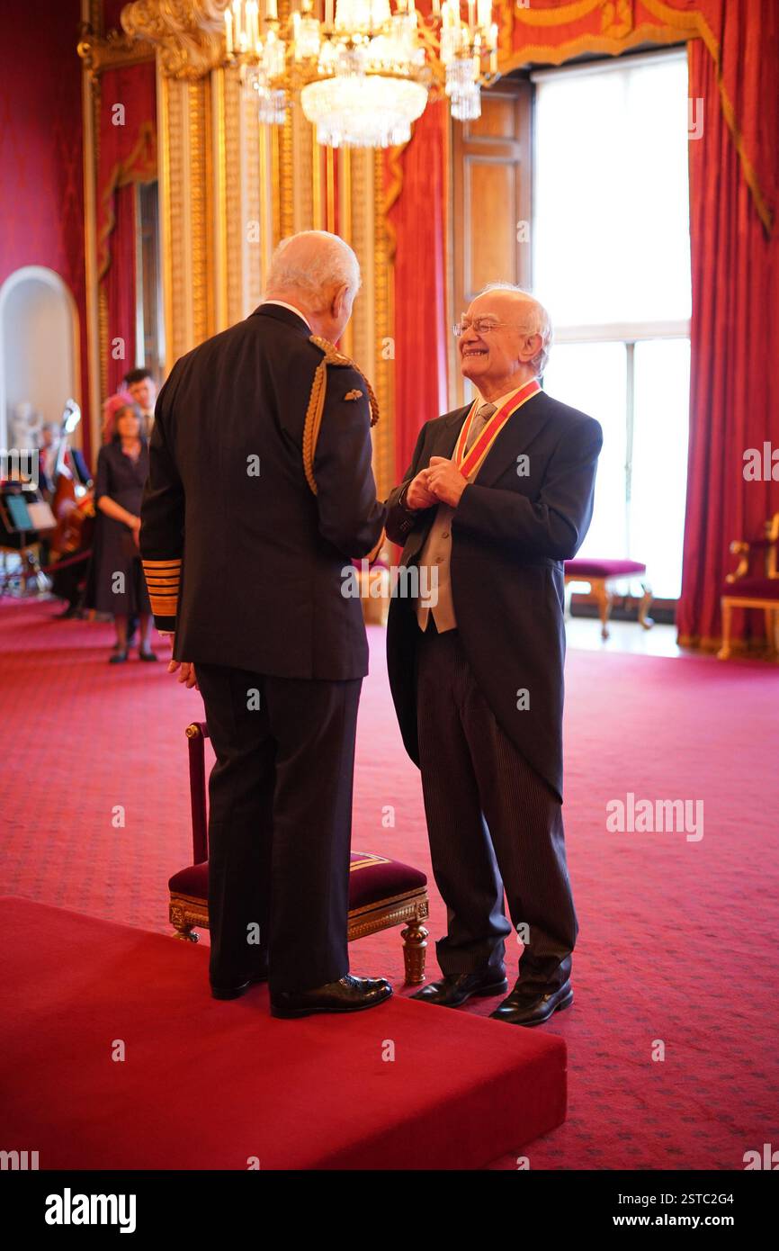 Sir John Rutter, Composer, is made a Knight Bachelor by King Charles ...