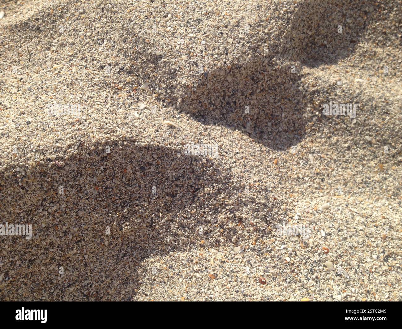 Light-colored sand pile in Miami. Potential use for building ...