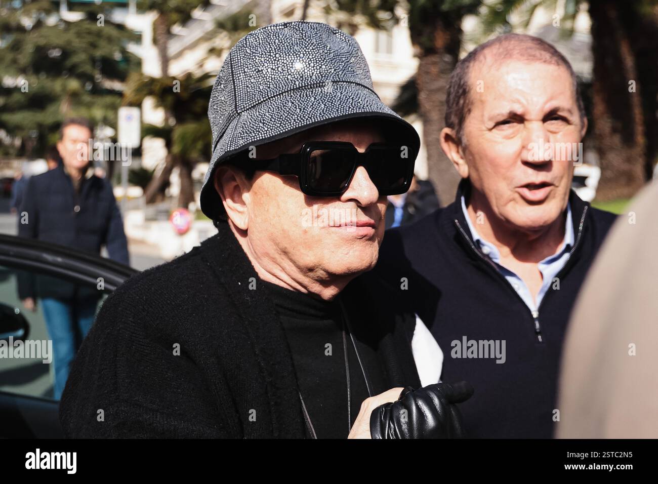 Sanremo, Italy. 13th Feb, 2025. Cristiano Malgioglio arrives at the ...