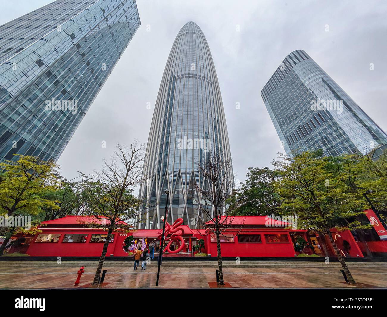 ShenZhen, China - February 12, 2025 : Modern skyscrapers in ShenZhen ...
