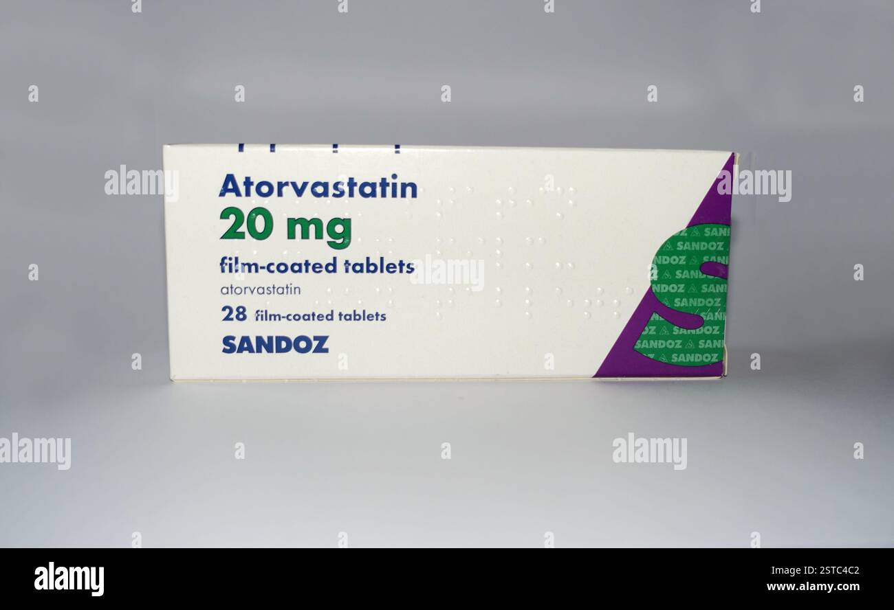 A Box of 28, 20mg Film Coated Atorvastatin (Lipitor) 'Statin' Tablets ...