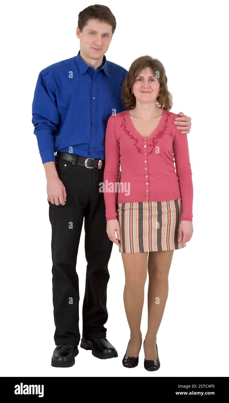 Man woman smile Cut Out Stock Images & Pictures - Alamy