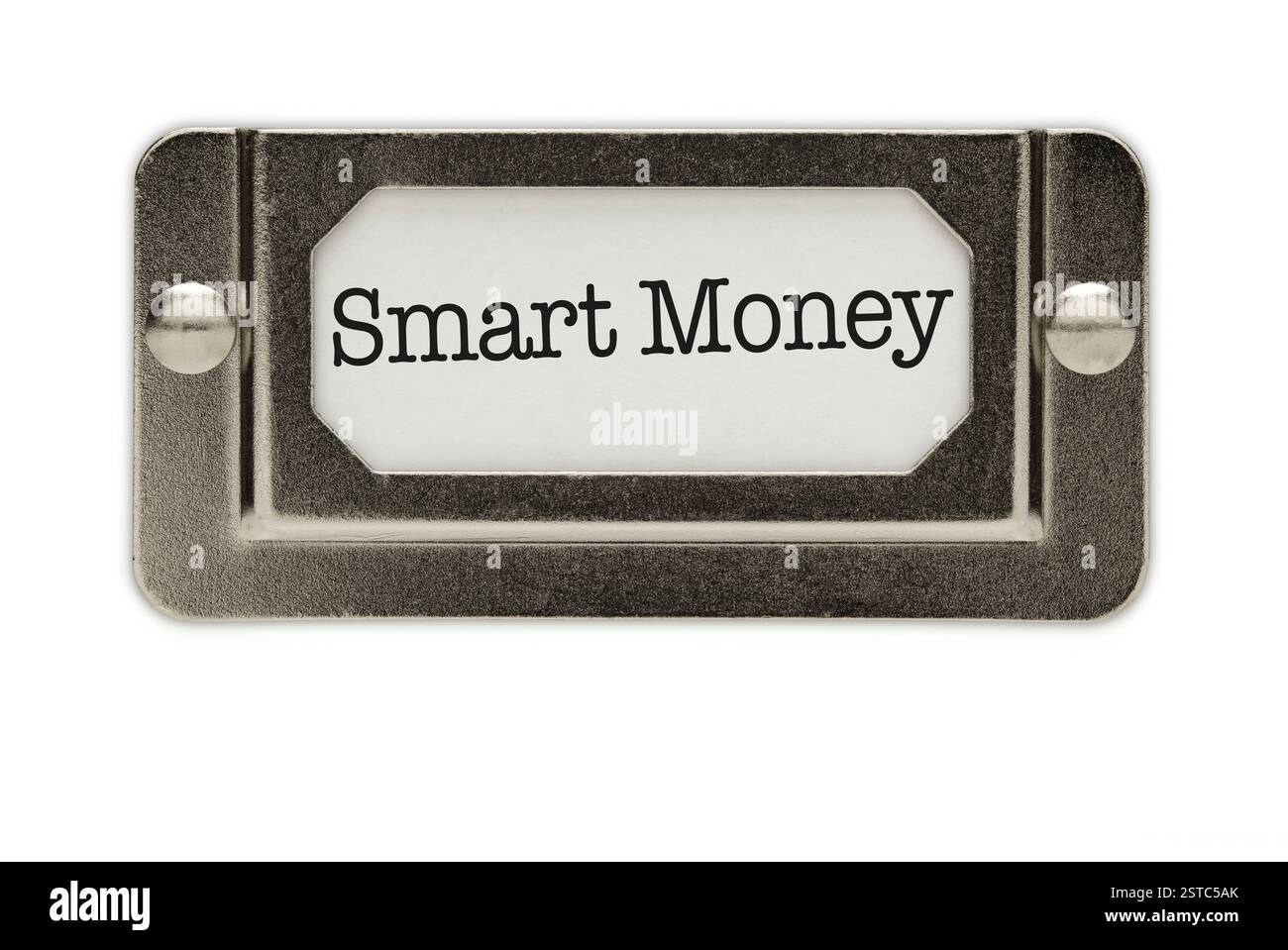 Smart Money File Drawer Label Stock Photo - Alamy