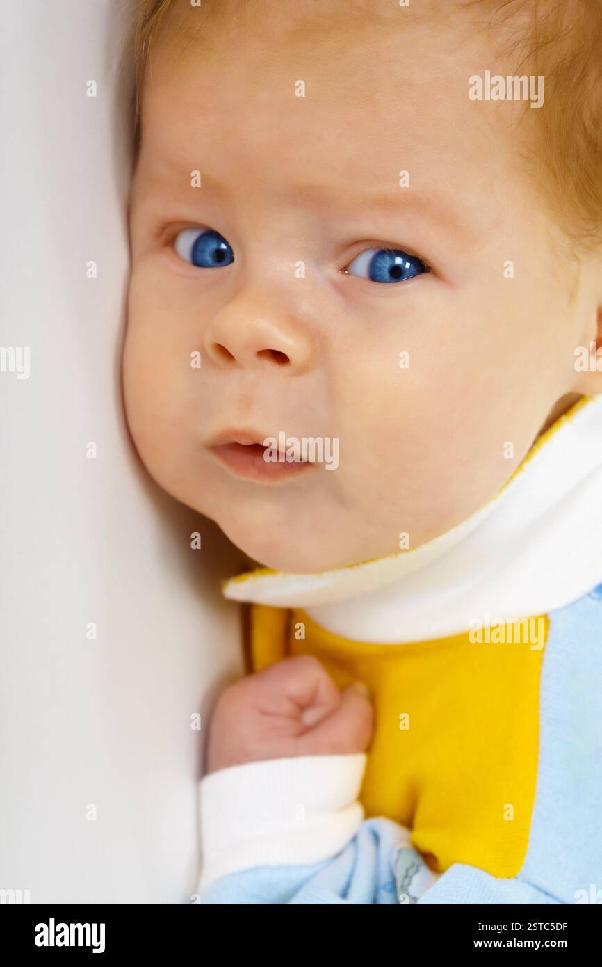 Portrait of six-month baby Stock Photo - Alamy