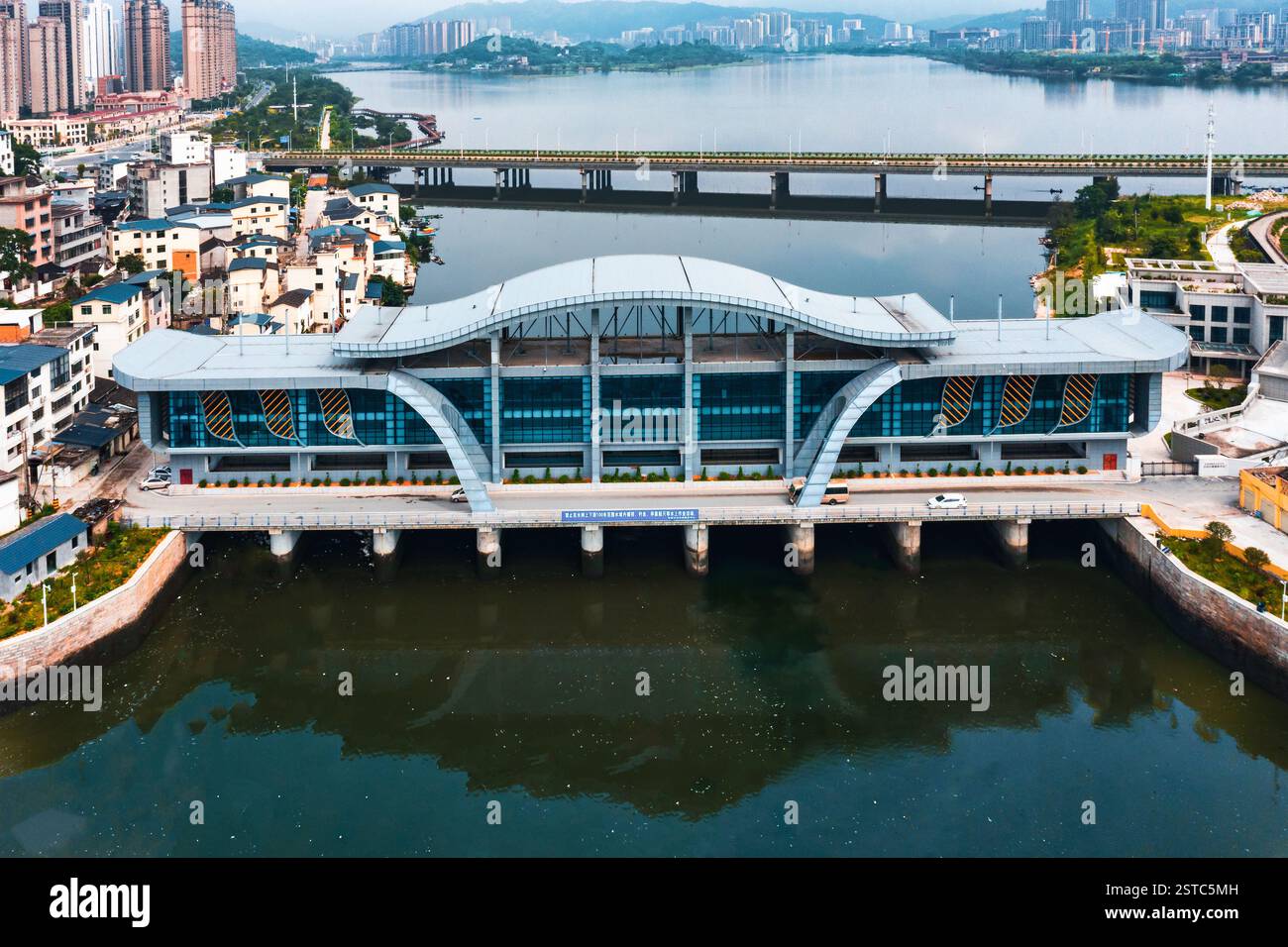 Aerial Photography of Transportation Rail Transit in Ningde City ...