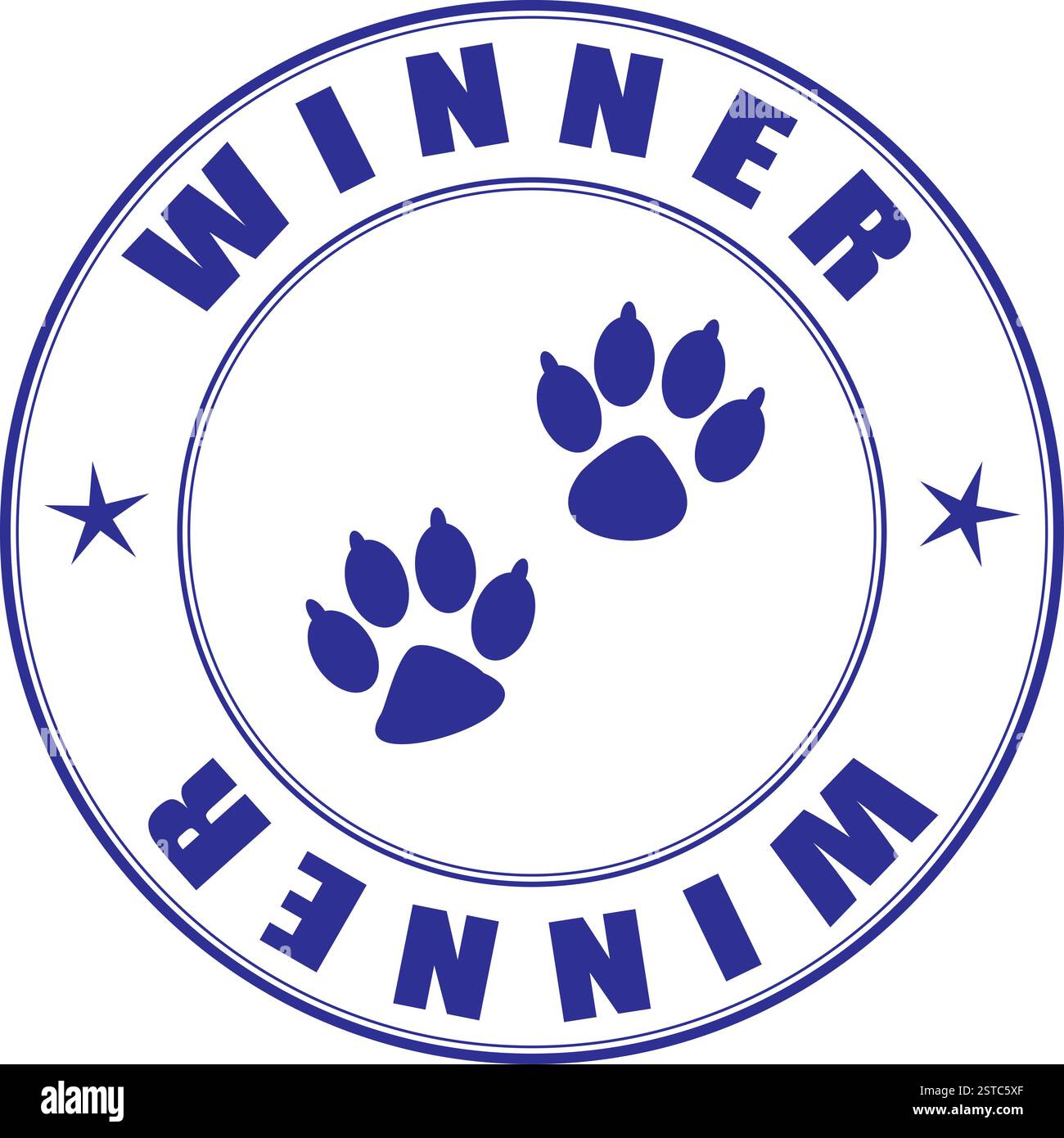 Stamp for diploma - winner pets exhibition Stock Photo - Alamy