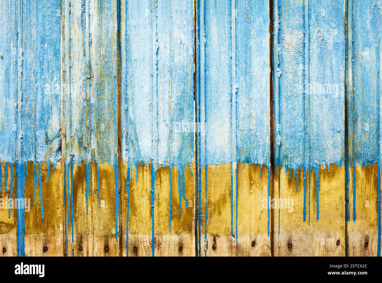 Rotten boards with old paint background Stock Photo - Alamy
