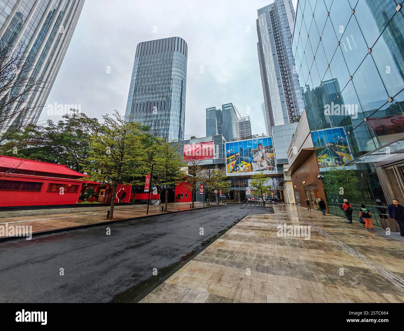 ShenZhen, China - February 12, 2025 : Modern architecture dominates the ...