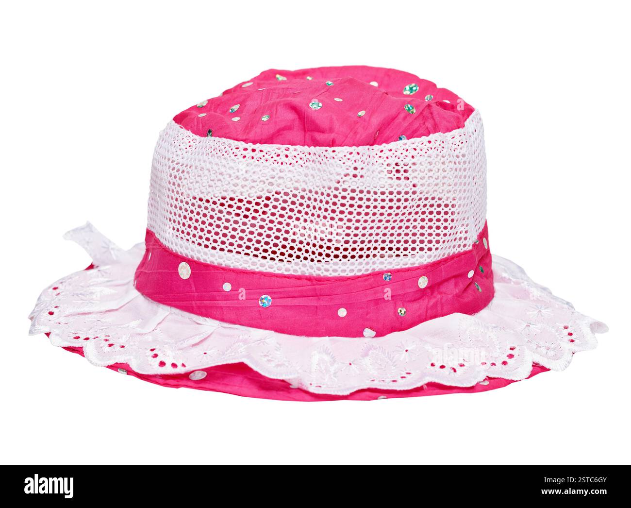 Summer panama on white background Stock Photo - Alamy