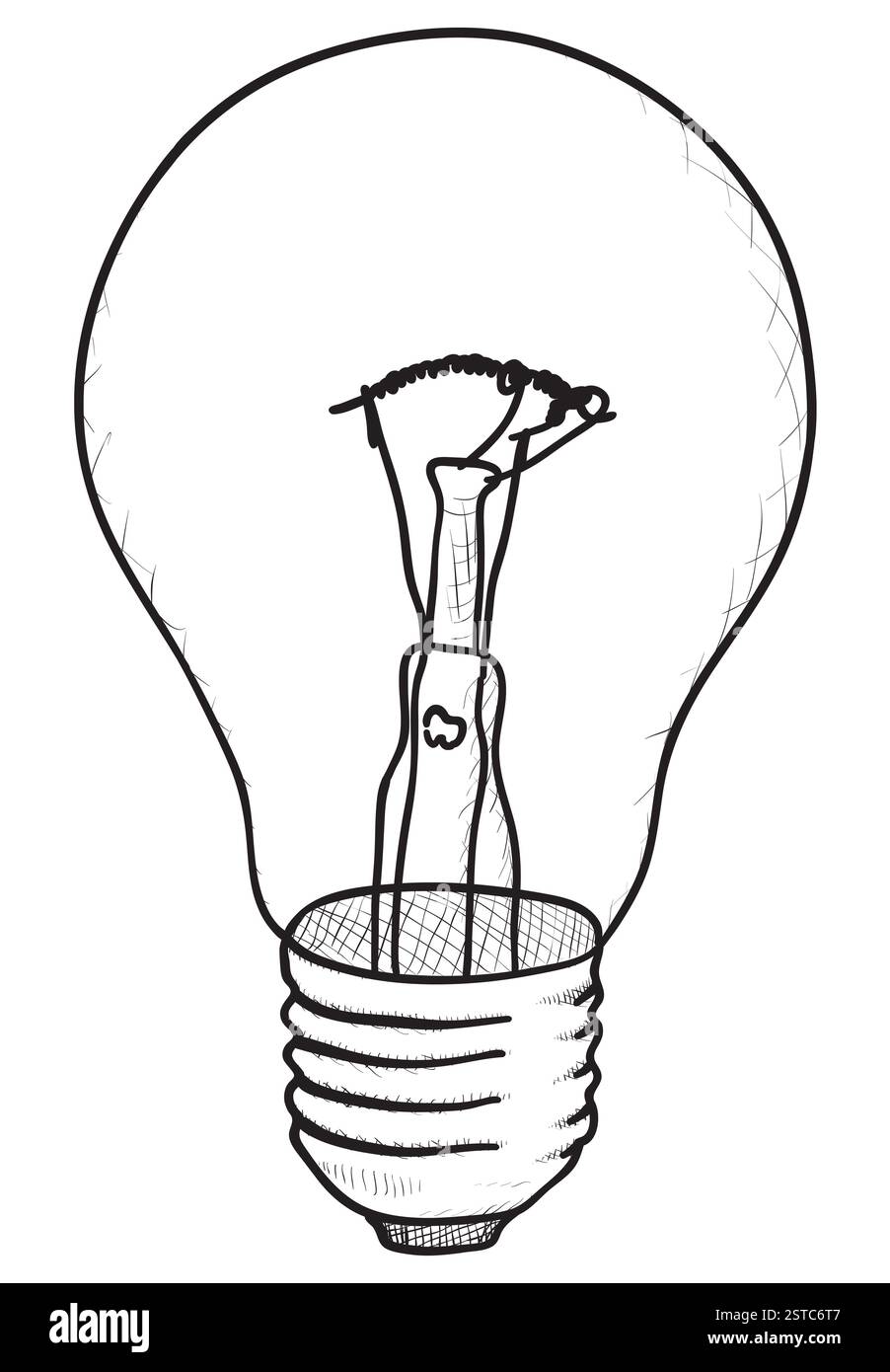 Ink light bulb idea Cut Out Stock Images & Pictures - Alamy
